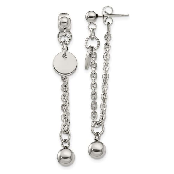 Kazi Luxury | Jewelry | Kazi Luxury Steel Polished Chain Front Back ...